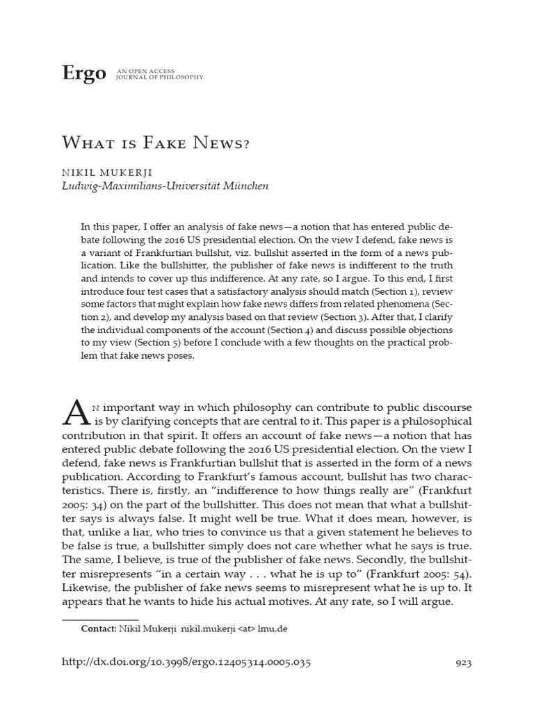 What Is Fake News | PDF