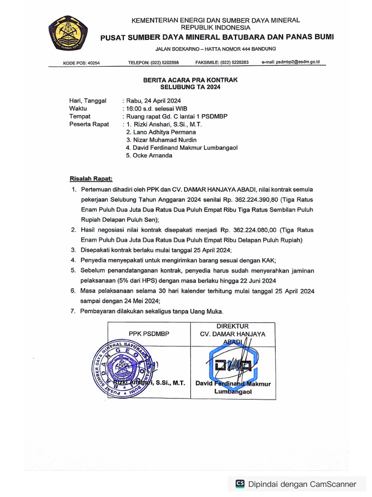 2024 Kontrak Selubung | PDF