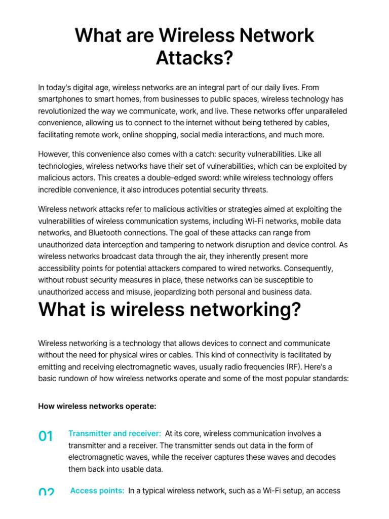 What Are Wireless Network Attacks - OffSec - Removed-1 | PDF