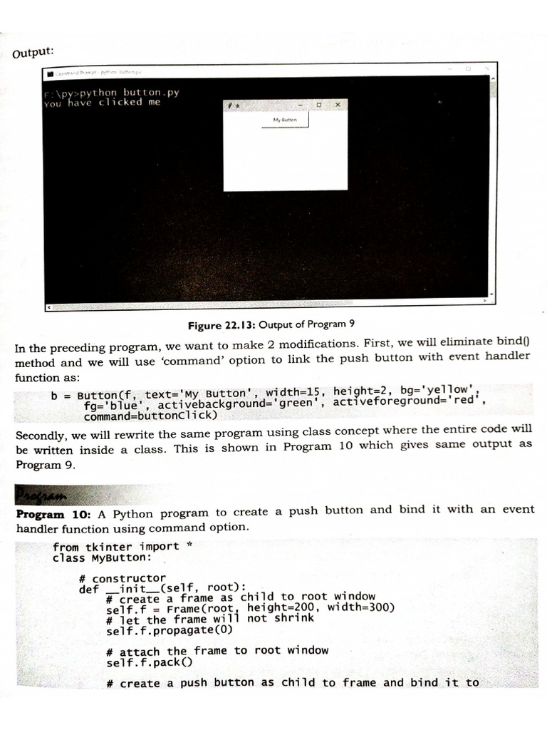 Py Unit III CH 3 Gui 2 | PDF