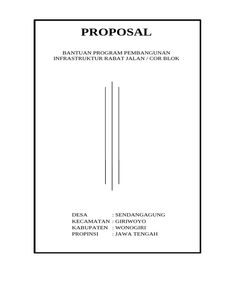 Proposal Jalan | PDF