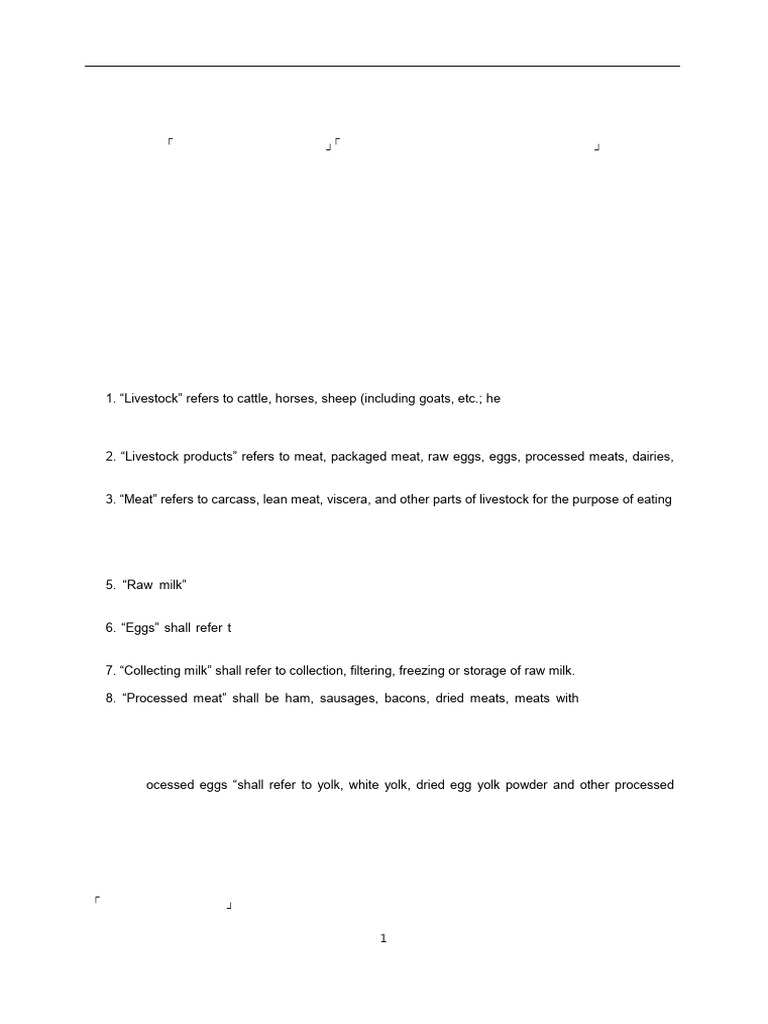 MFDS Annex3 Livestock+Products+Sanitary+Control+Act | PDF