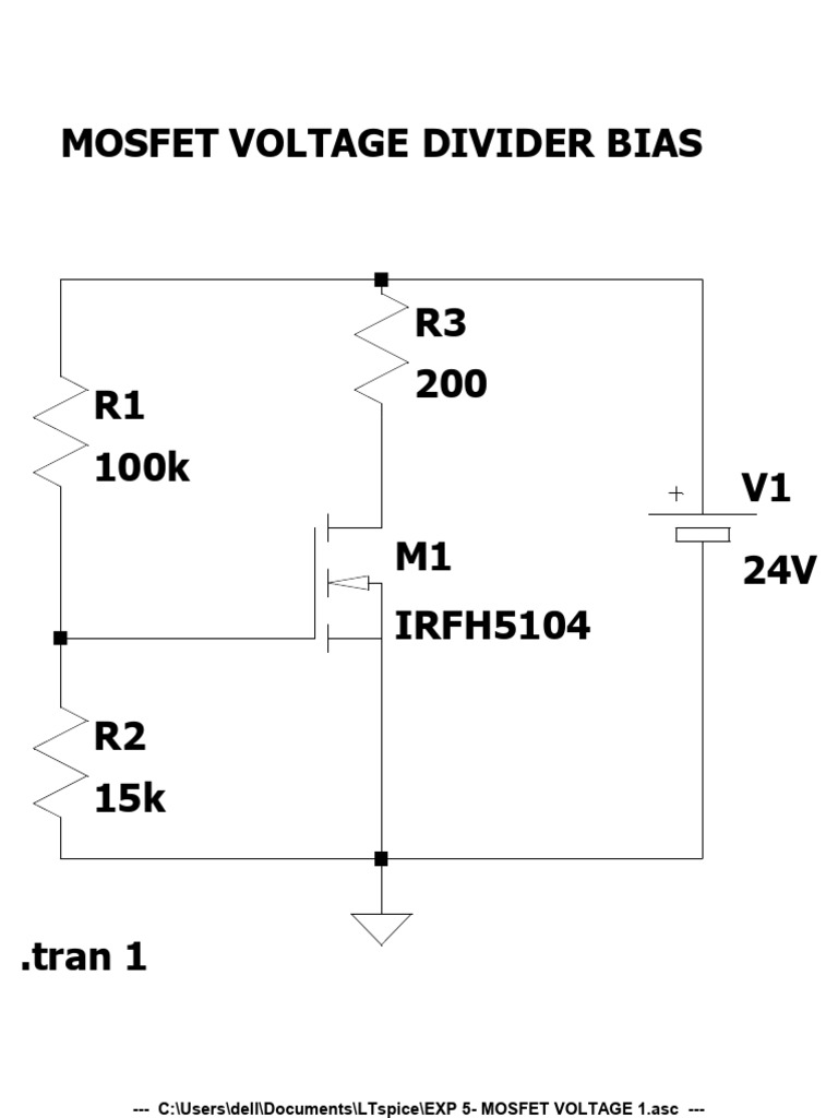 Exp 5 - Mosfet Voltage Divider Bias | PDF