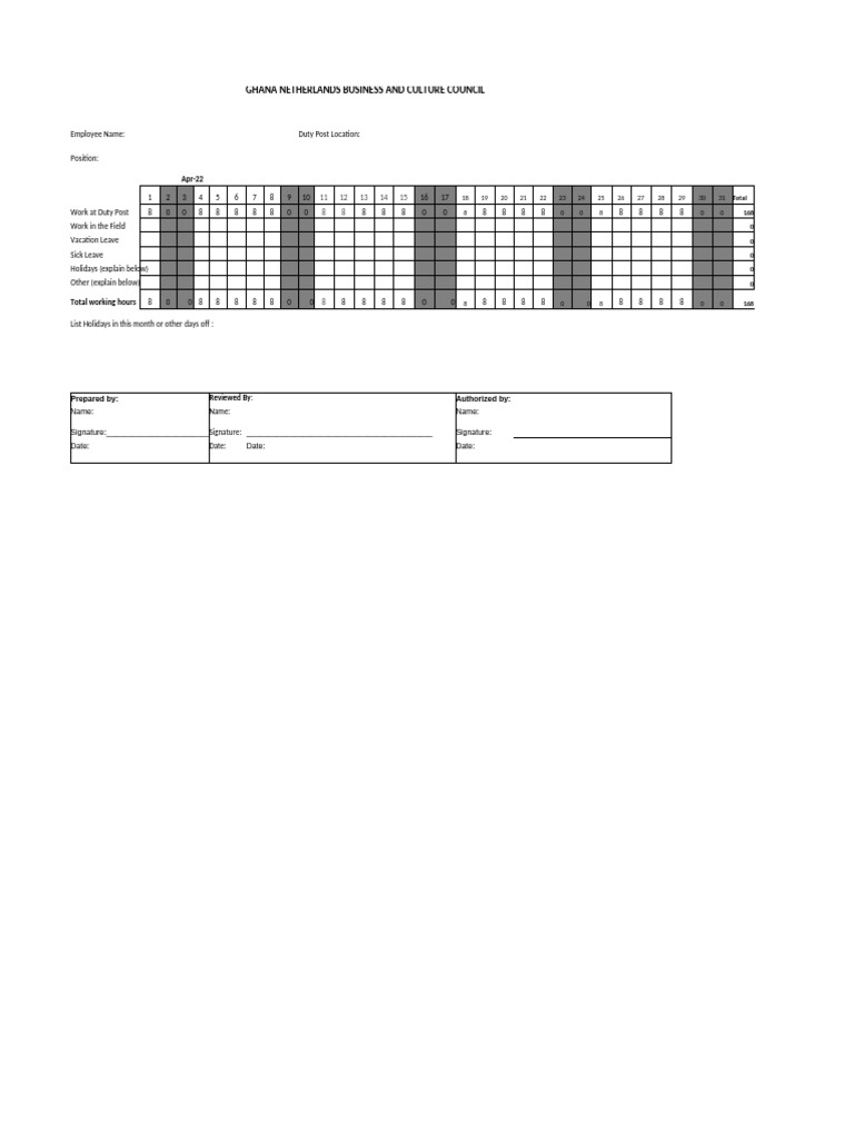 Time Sheet | PDF