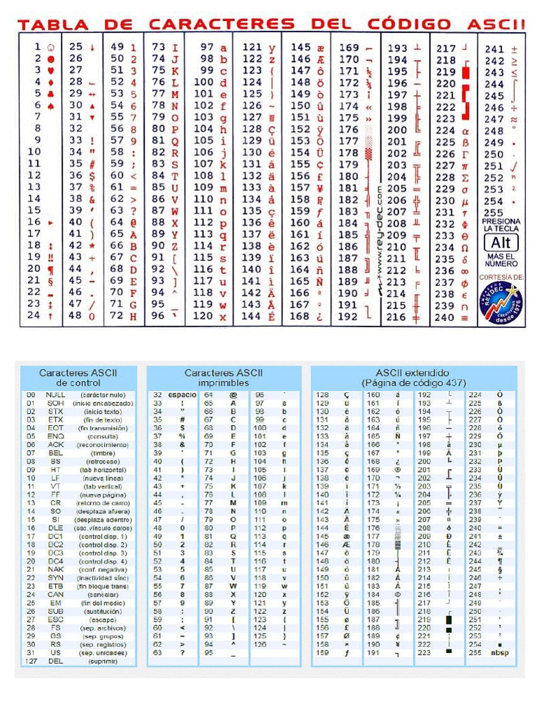 Codigos Ascii | PDF