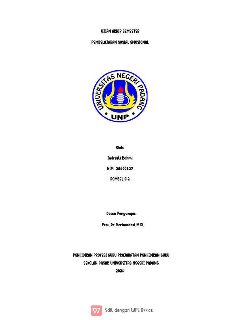 Uas - Pse - Indriati Rahmi (Aksi Nyata) | PDF