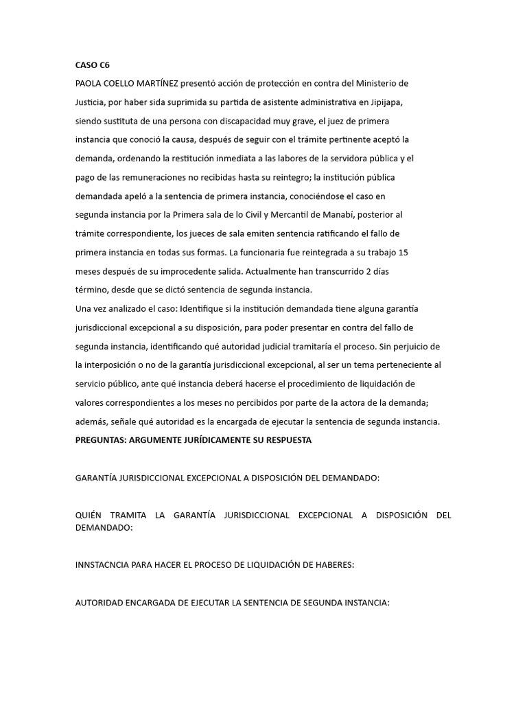 Caso C6 | PDF
