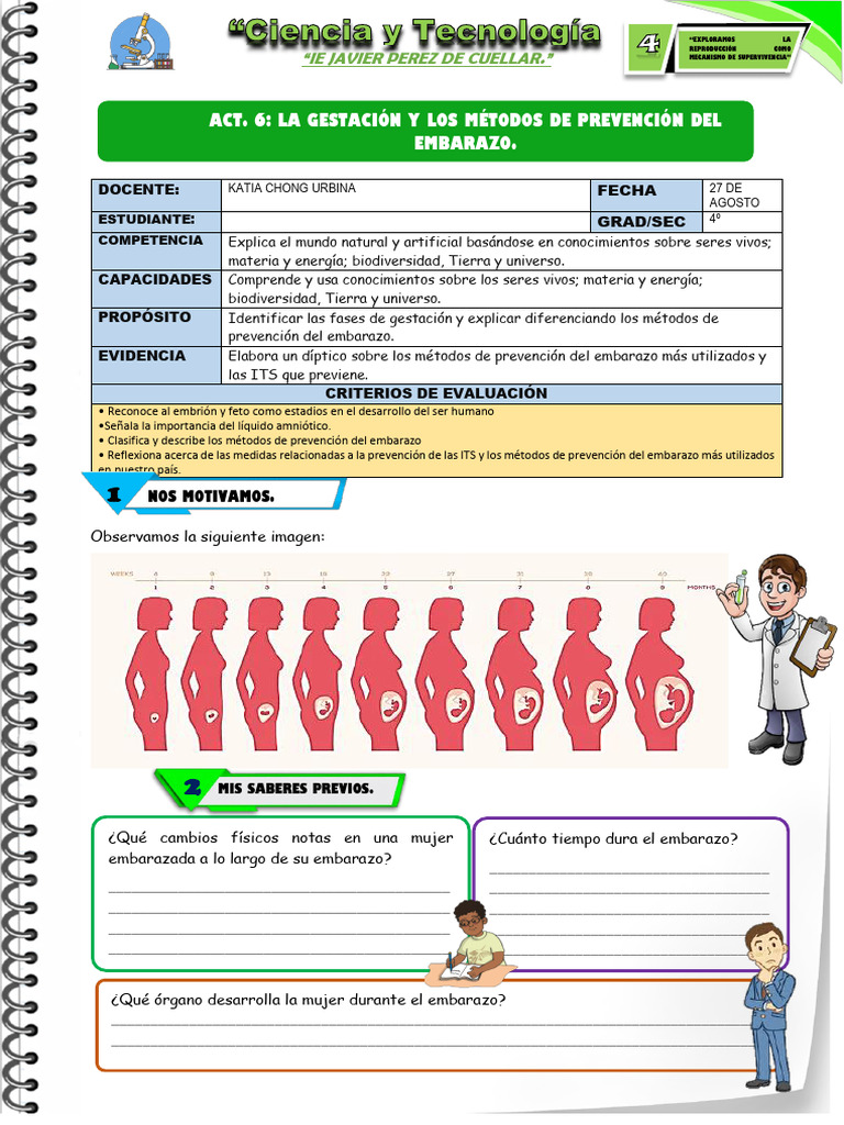 D-4º Act 6-Cyt-Und 5 - Sem 4 | PDF | Feto | El embarazo