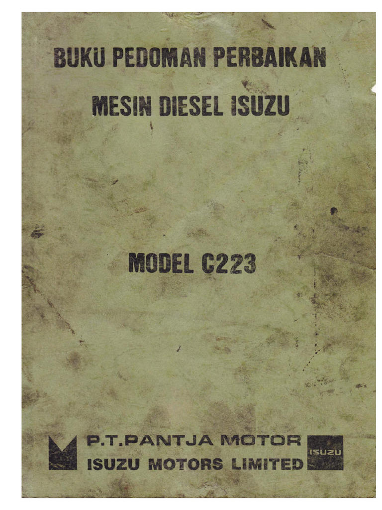 Manual Service Isuzu 223 | PDF
