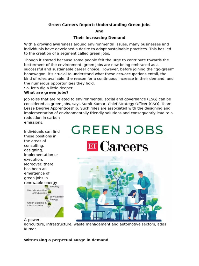 Green Jobs | PDF