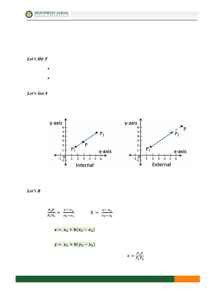 B4 Analytic Geometry Module Extract18 21 | PDF | Euclidean Plane Geometry | Elementary Mathematics