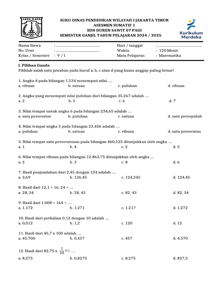 AS1 Matematika | PDF