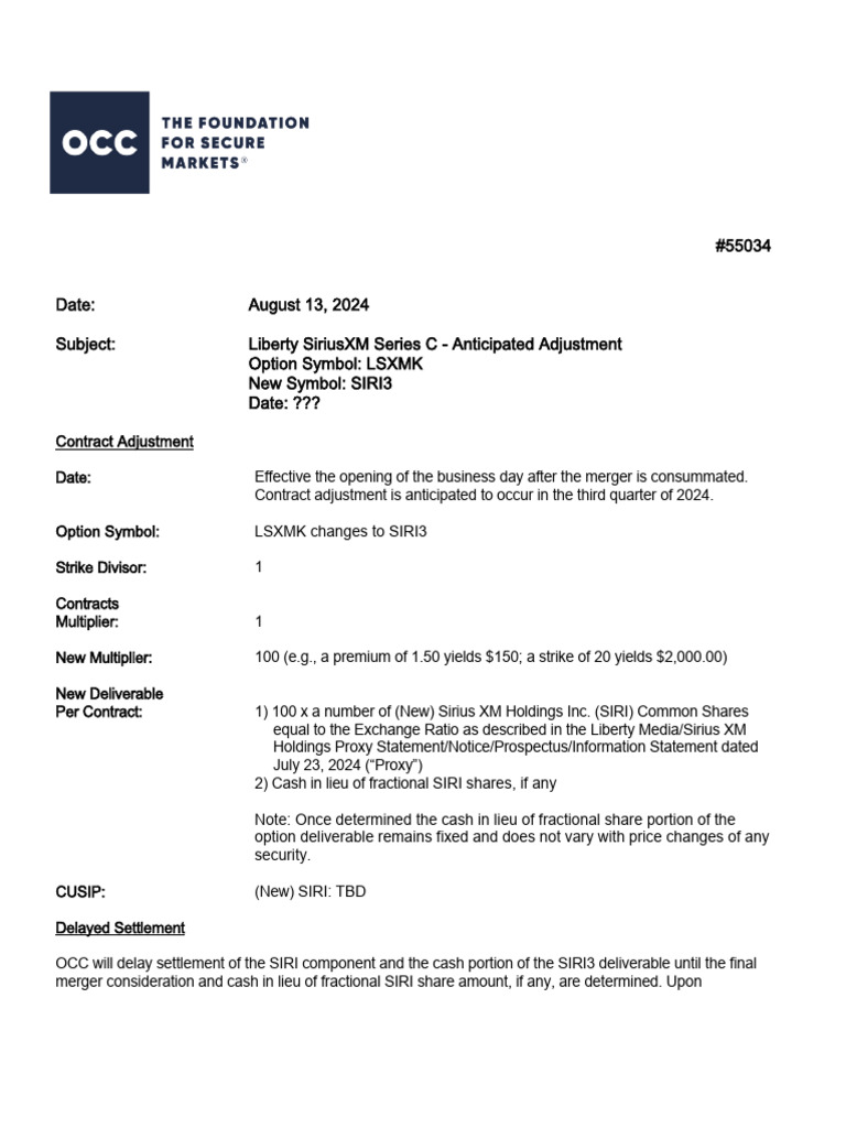 Contract Adjustment Date | PDF