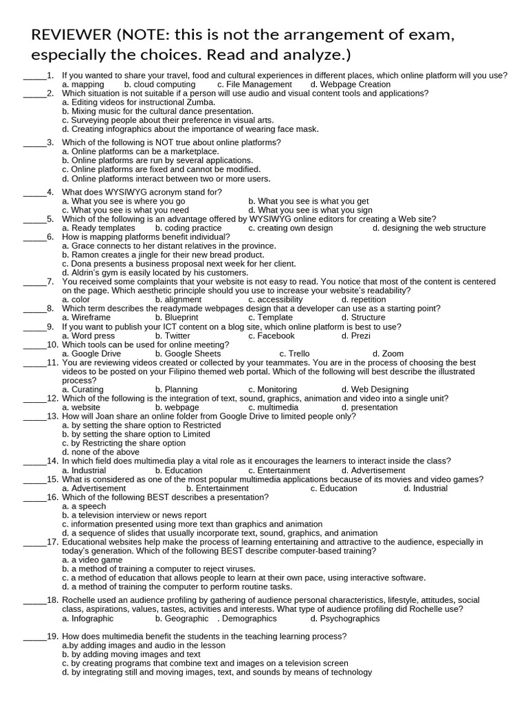 REVIEWER 2nd Grading | PDF