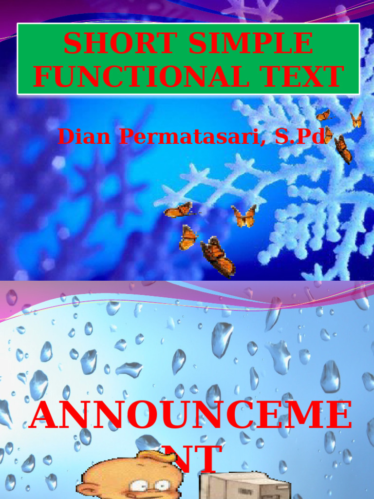 Short Functional Text | PDF