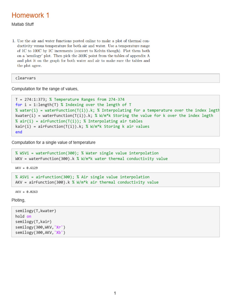 Homework 1: Clearvars | PDF