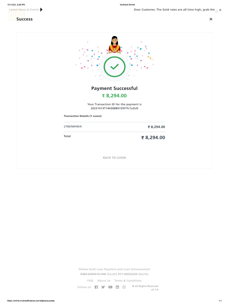 Muthoot Online 1 | PDF