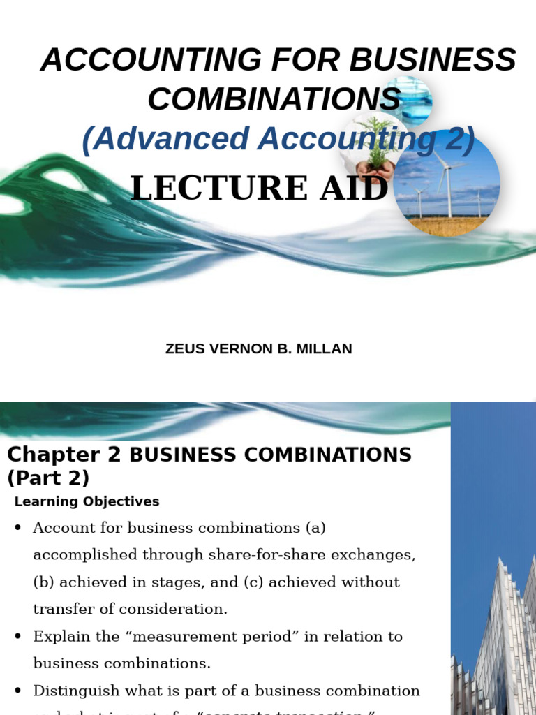 Chapter 2 Business Combinations Part 2 | PDF | Mergers And Acquisitions ...