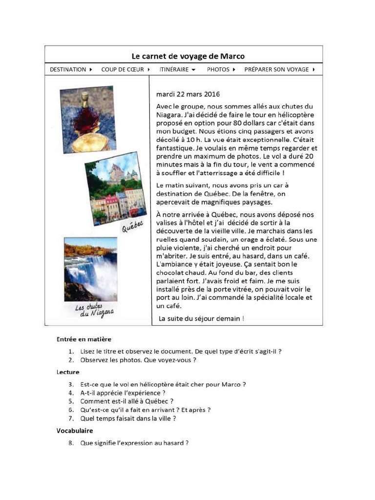 Comprehension Ecrite | PDF