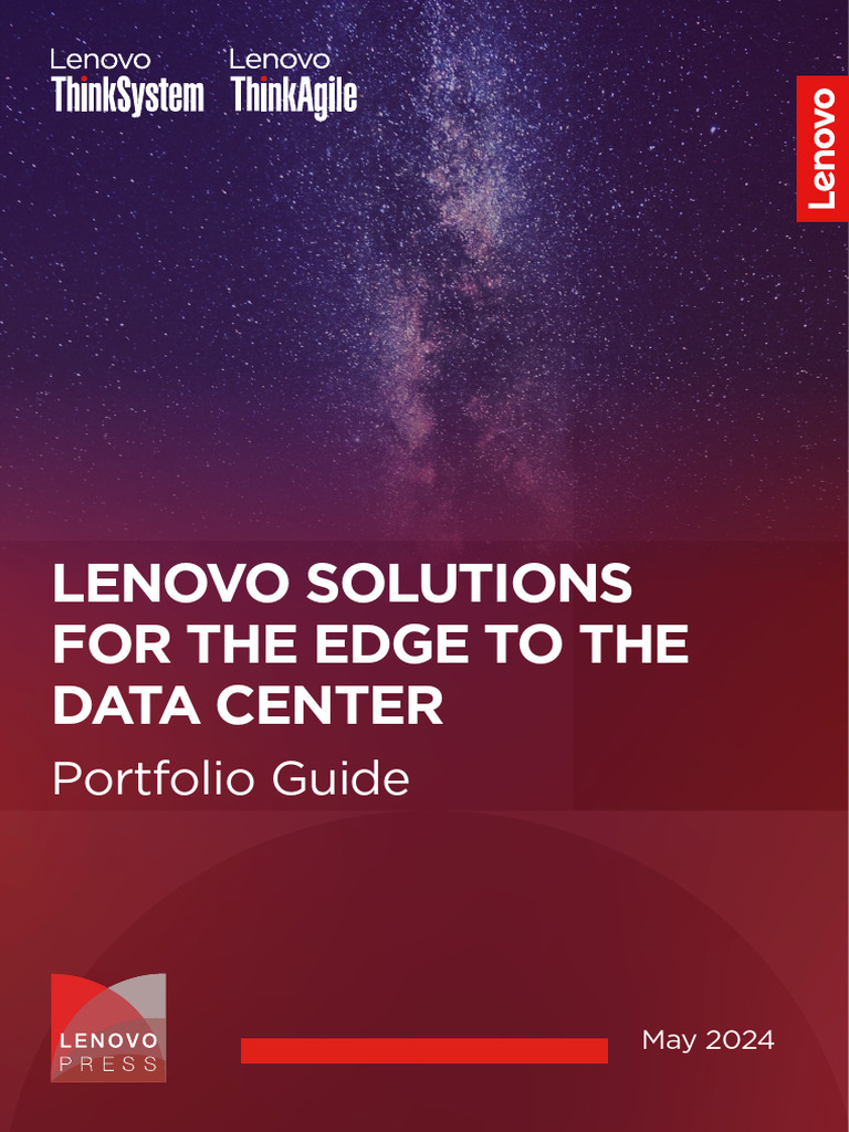 Lenovo Solutions For The Edge To The Data Center Portfolio Guide | PDF
