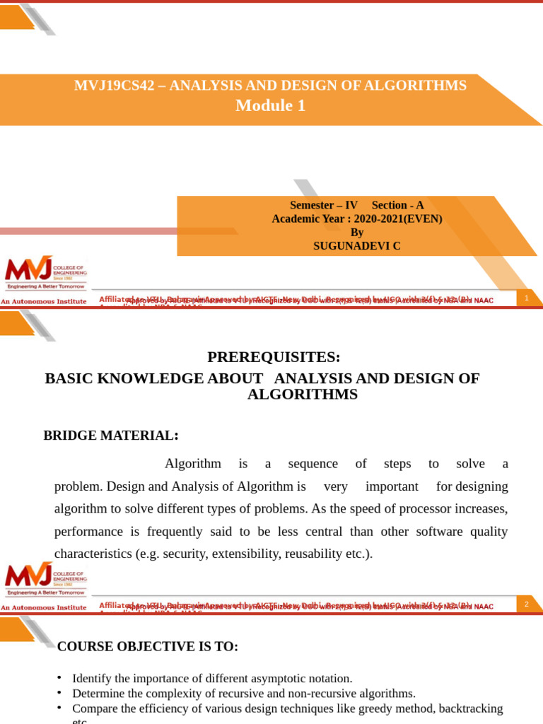 ADA Module 1 (Complete) | PDF
