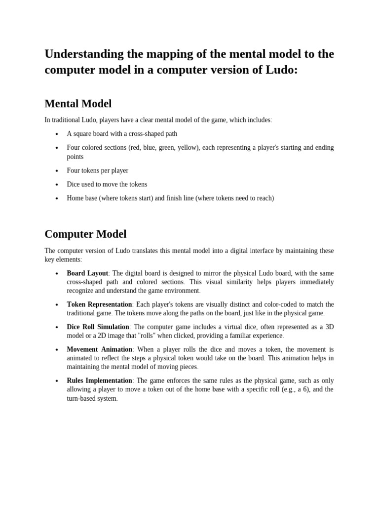 Mapping of Mental Model With Computer Model | PDF | Computer Simulation | Games & Activities