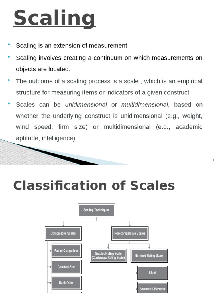 Scaling | PDF