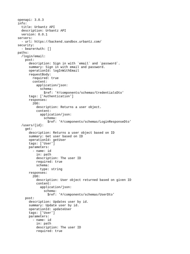 Mobile Api Spec | PDF