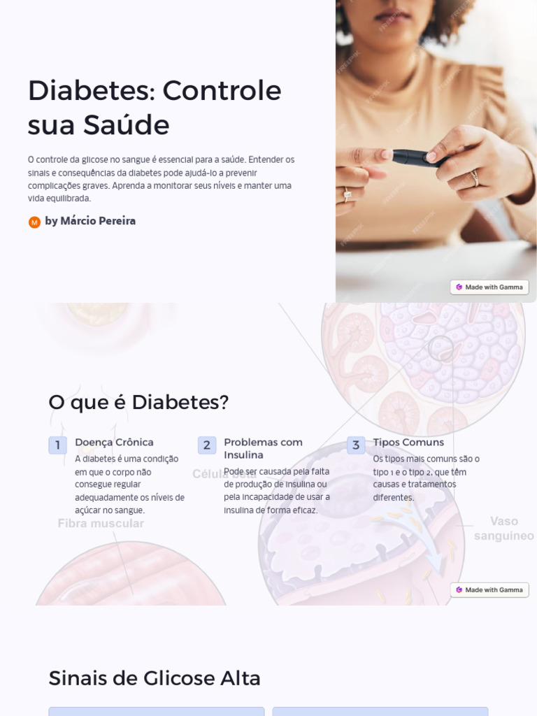 Diabetes Controle Sua Saude | PDF