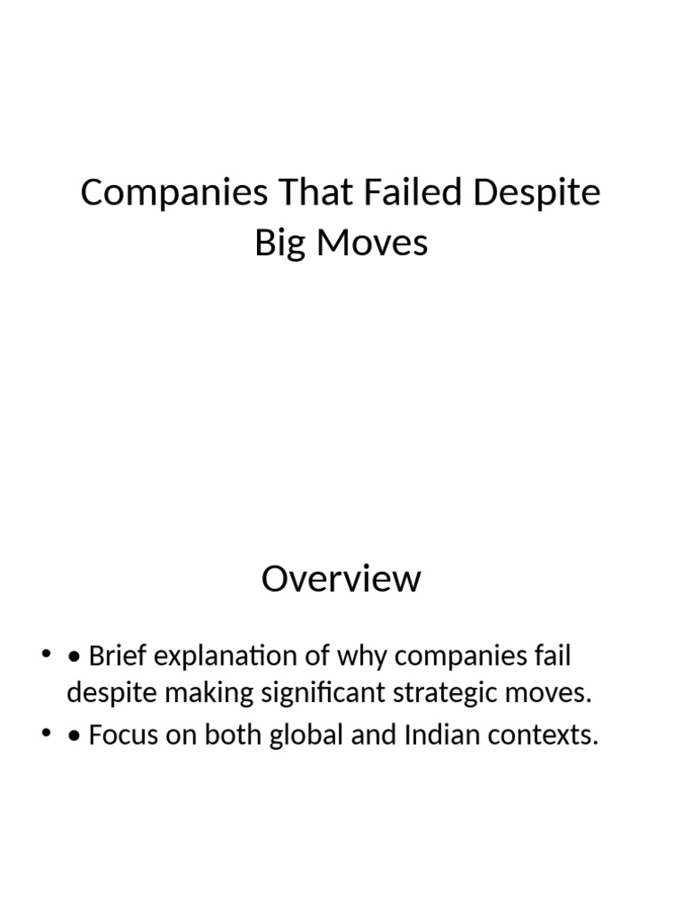 Corporate Failures Presentation | PDF | Smartphone