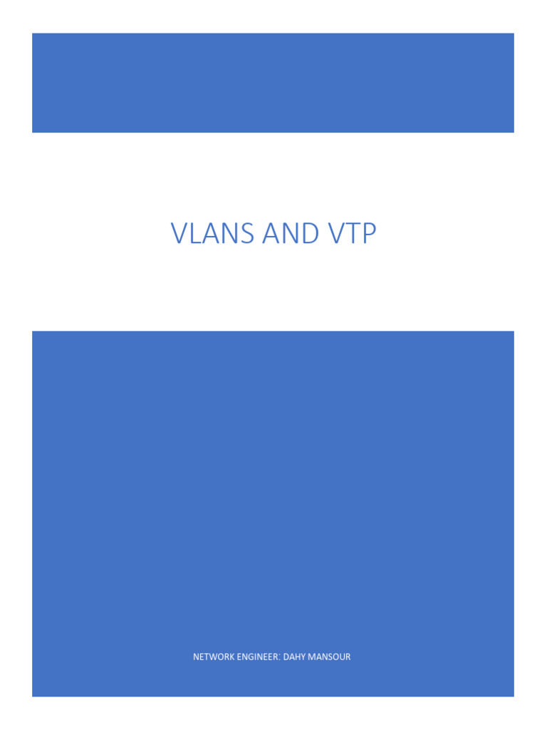Vlan and VTP | PDF