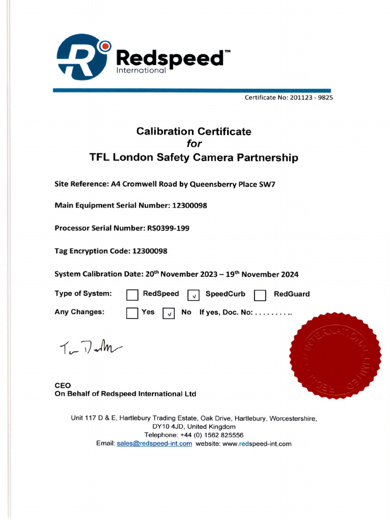 Calibration Certificate | PDF
