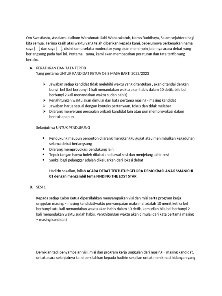 Teks Moderator | PDF