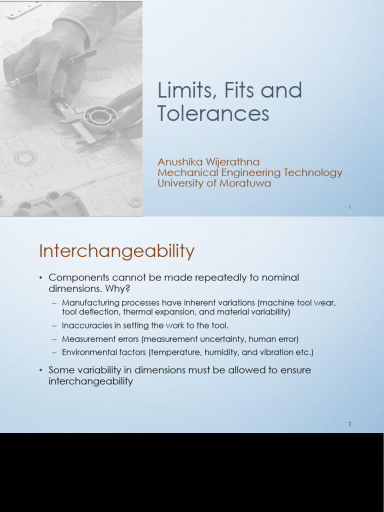 Limits, Fits and Tolerances | PDF