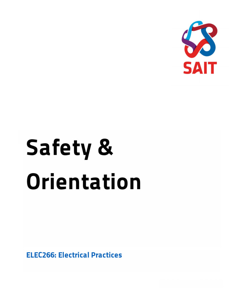Module 1 Safety and Orientation | PDF