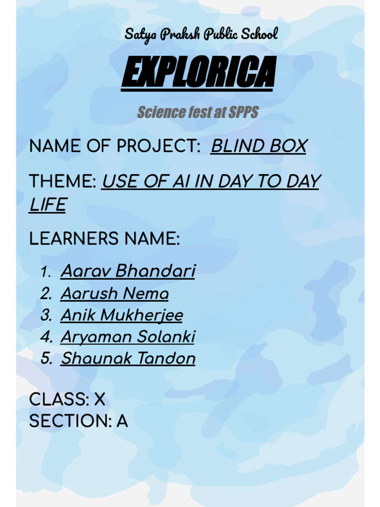 Science Projec A4 | PDF