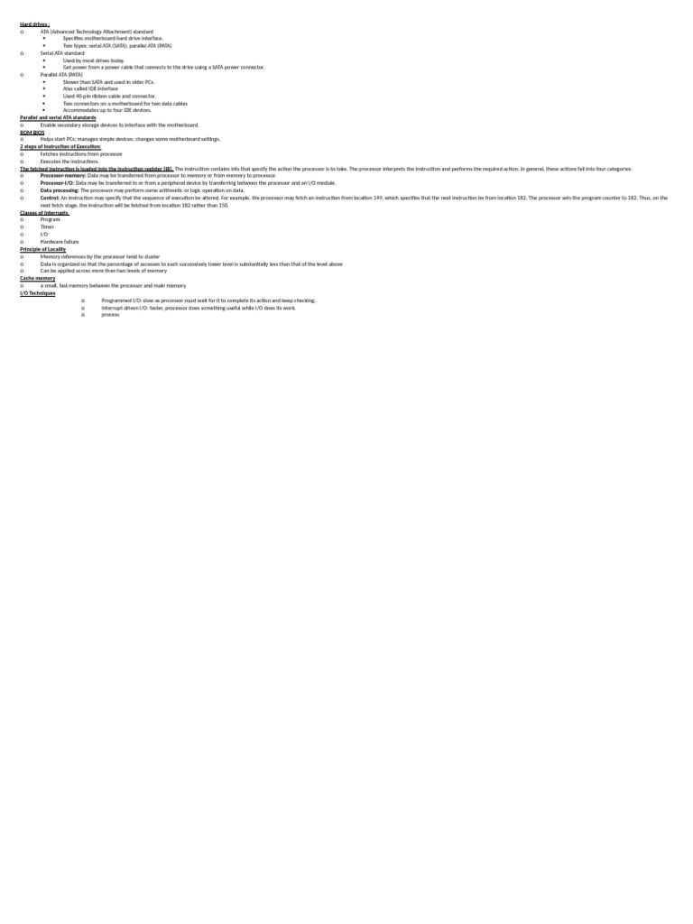 OS Cheat Sheet | PDF