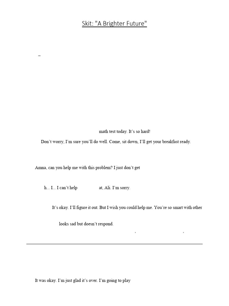 Skit | PDF