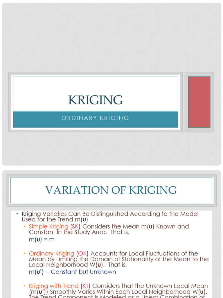 9 Ordinary Kriging | PDF