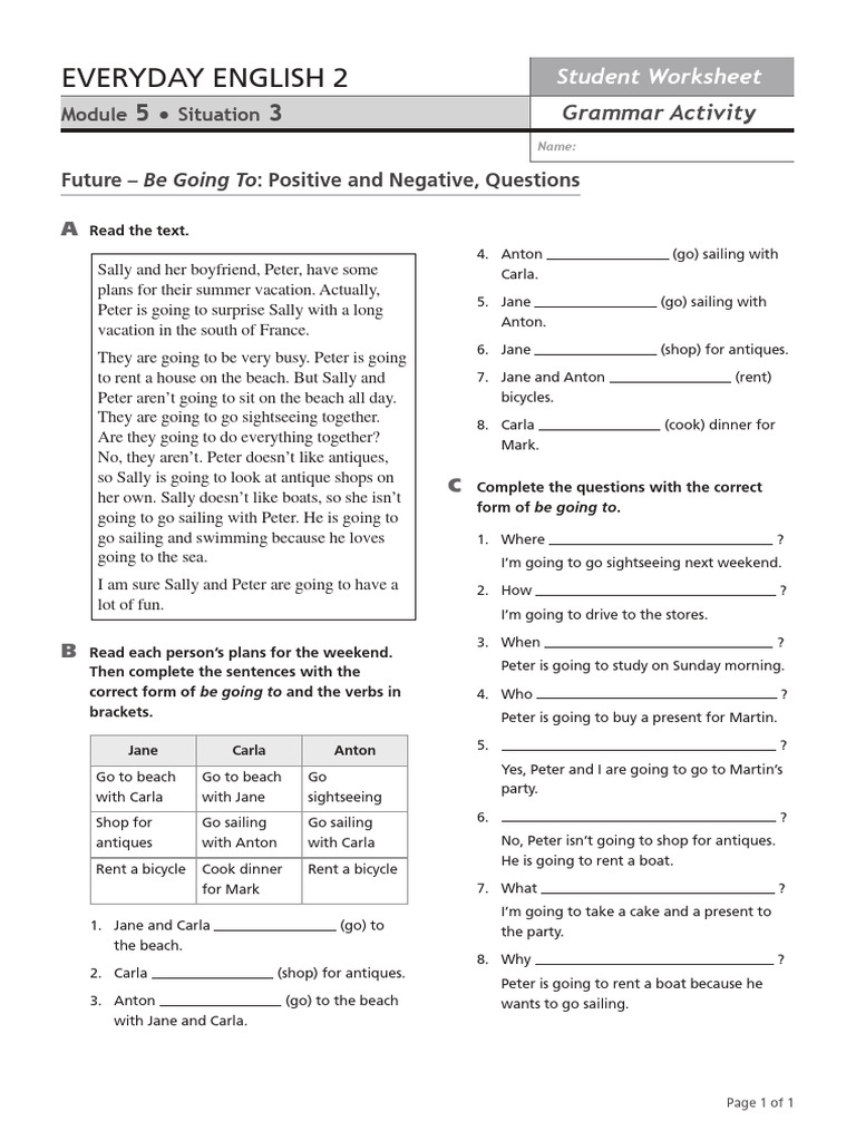Module 5 S3 Grammar | PDF