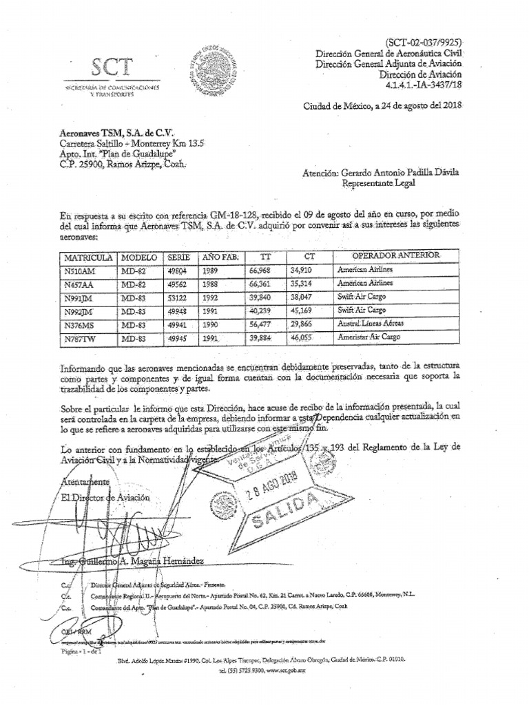 Permiso Matricula N-Nectar (MD) 1 | PDF