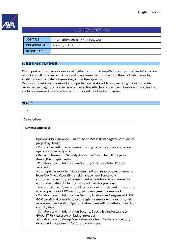 Information Security Risk Assessment | PDF