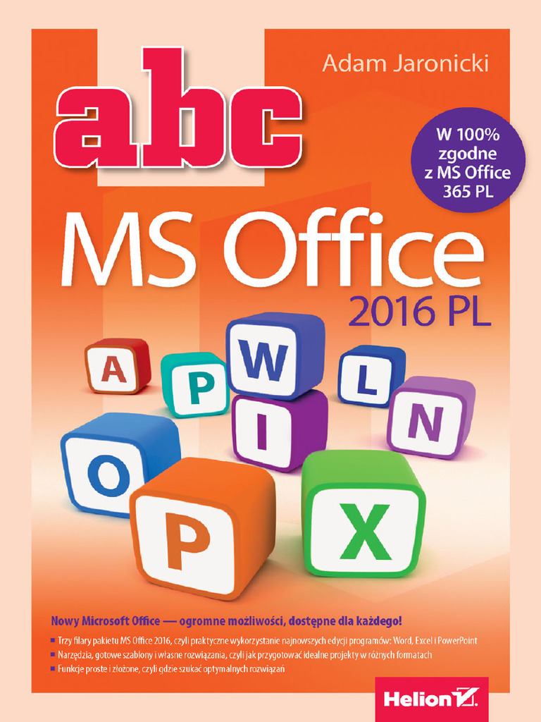 ABC MS Office 2016 PL (Adam Jaronicki) | PDF