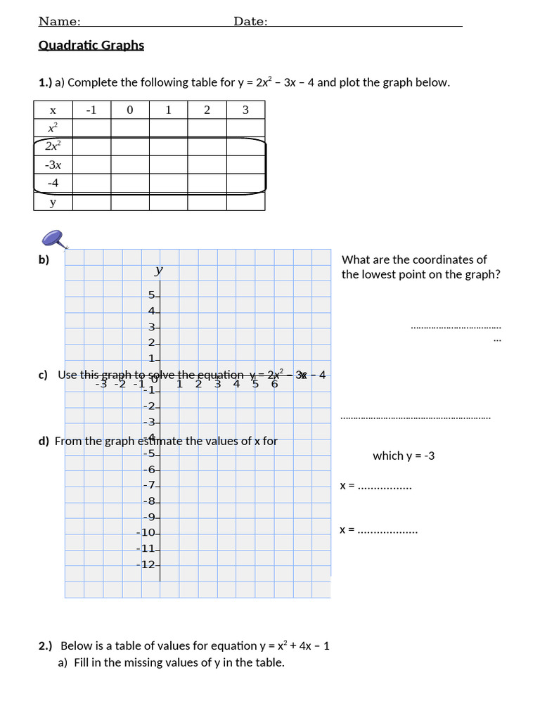 8.3 Using Quadratic Graphs in Science | PDF