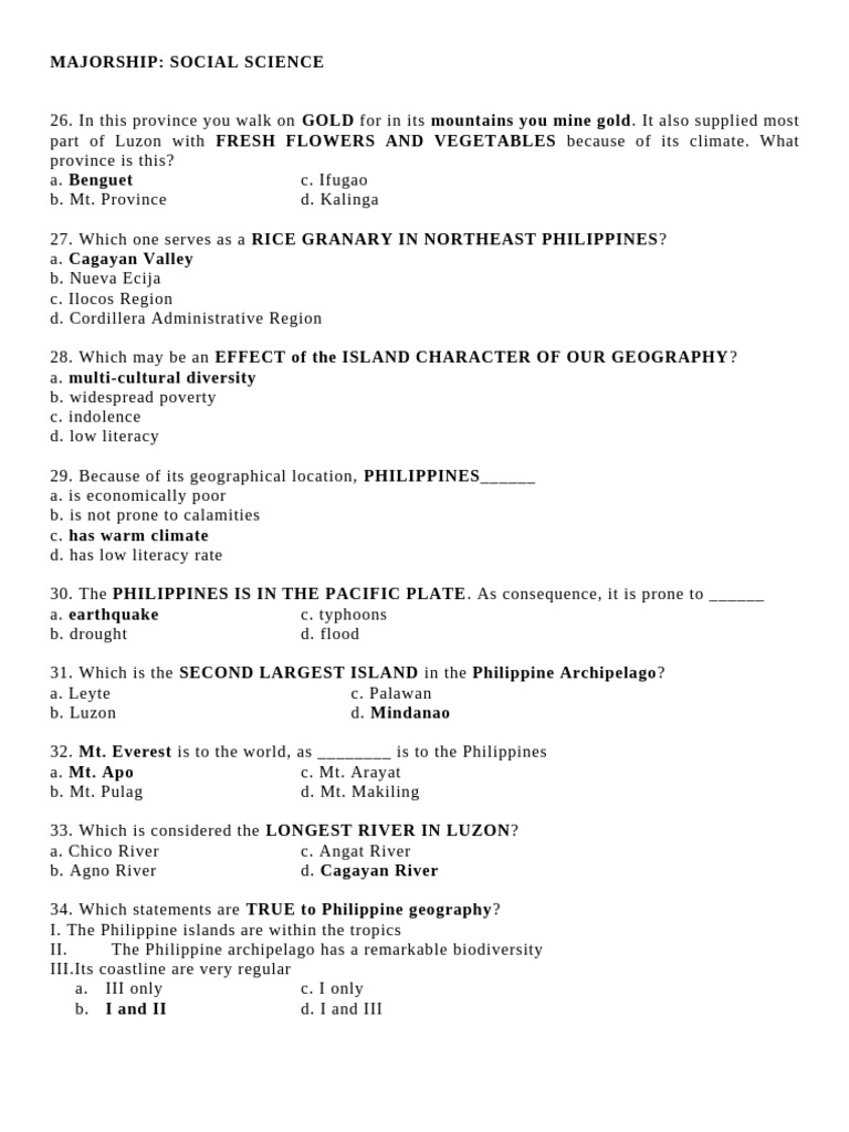 Soc Sci Test Part 2 | PDF