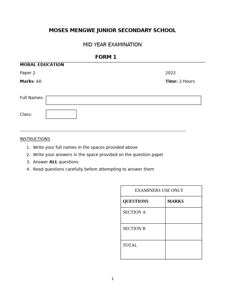 mid_year_2022_form_1 | PDF