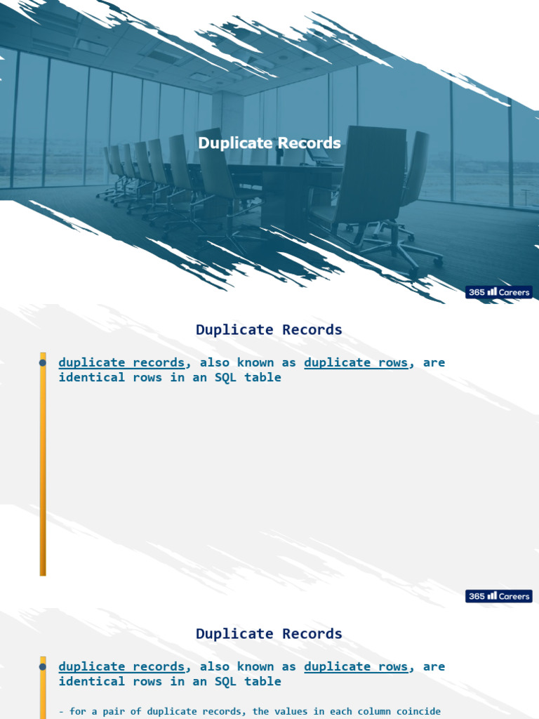 010 Duplicate Records | PDF