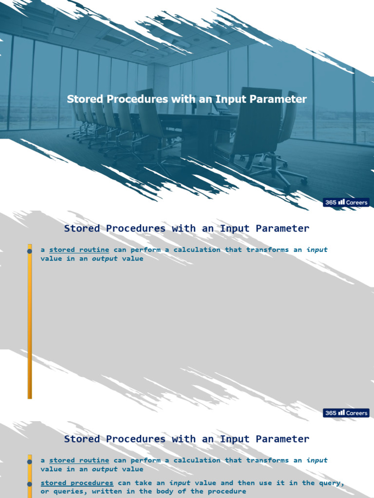 008 Stored Procedures With An Input Parameter | PDF 008 Stored Procedures With An Input Parameter | PDF