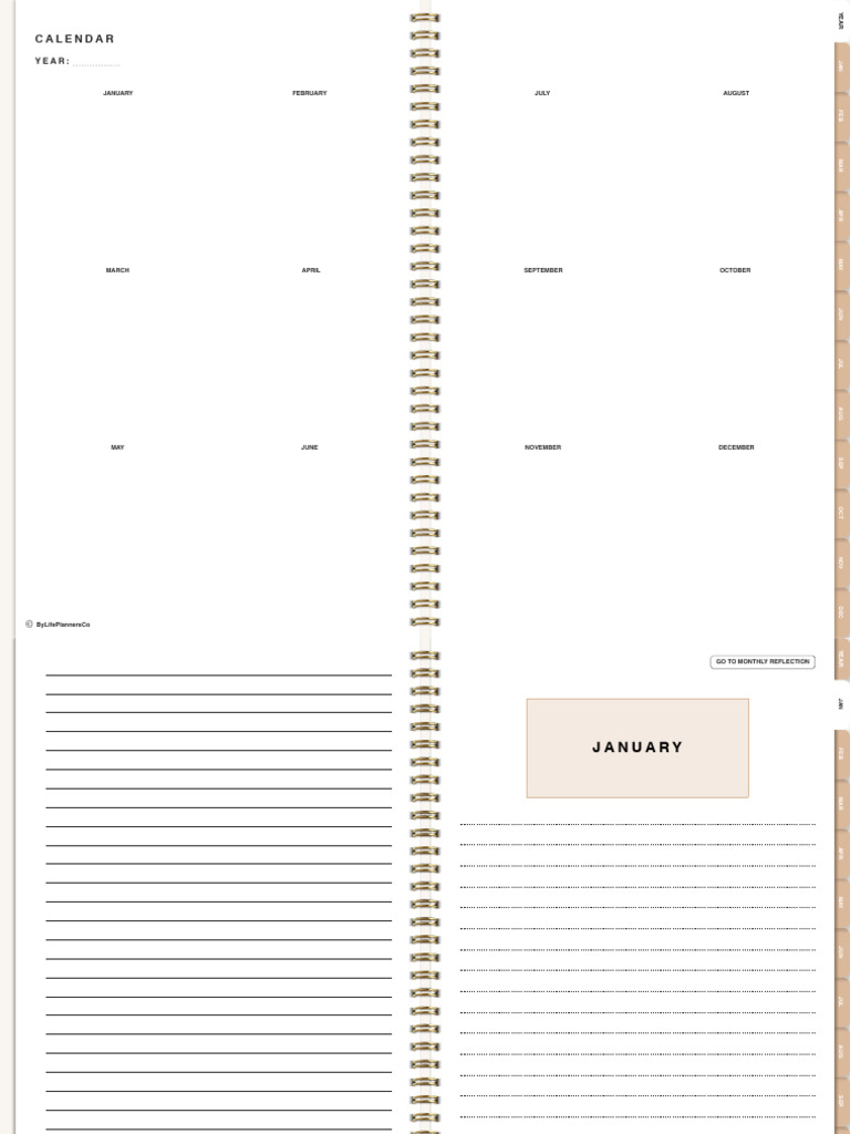 Dash Lined-Classic Digital Journal-Nude | PDF