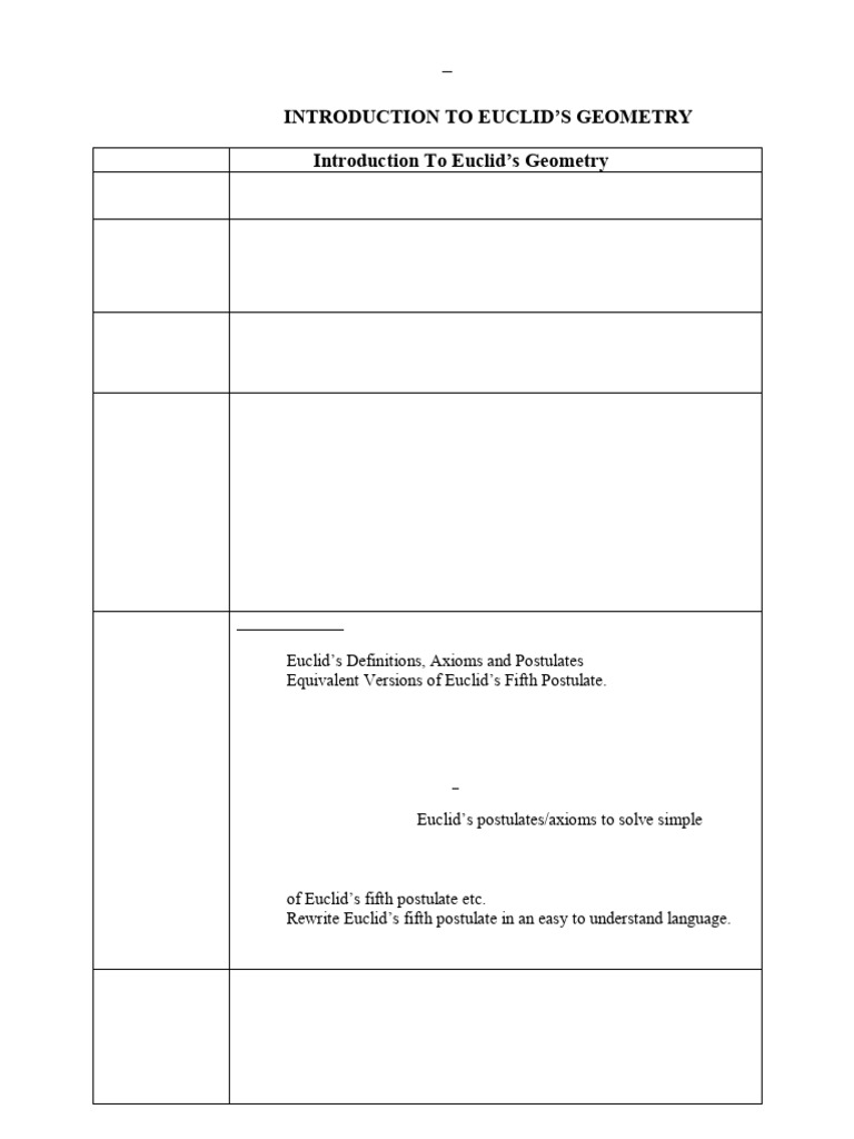 Chapter 5 - Introduction To Euclids Geometry | PDF